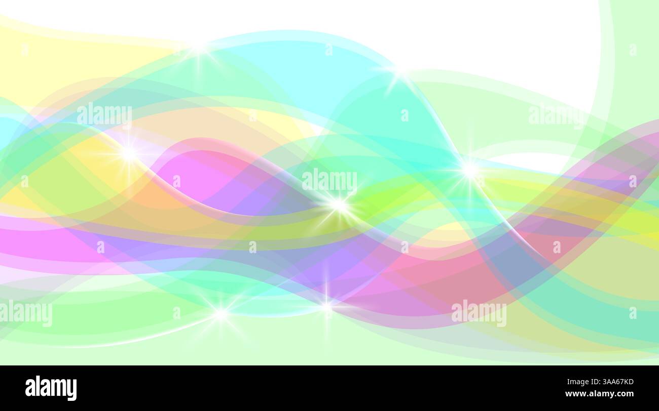 Experience the vibrant and dreamy abstract waves in beautiful pastel ...