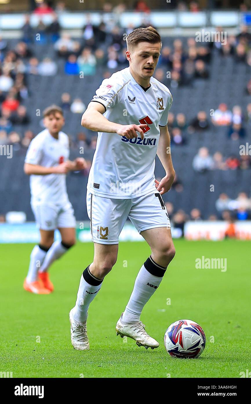 Milton Keynes Dons Defender Joe Tomlinson (14) during the EFL League 2 ...