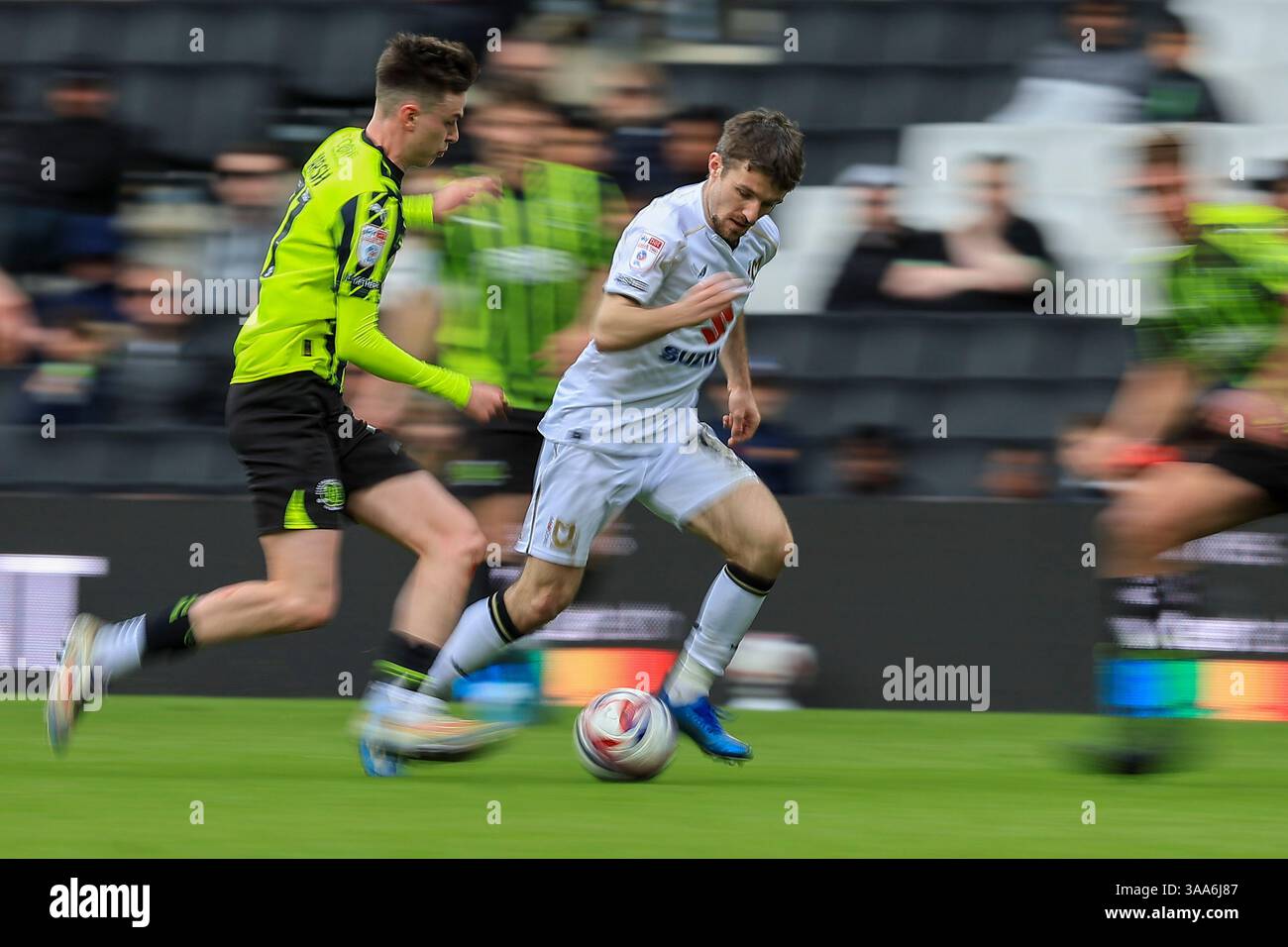 Milton Keynes Dons Midfielder Dan Crowley (11) during the EFL League 2 ...