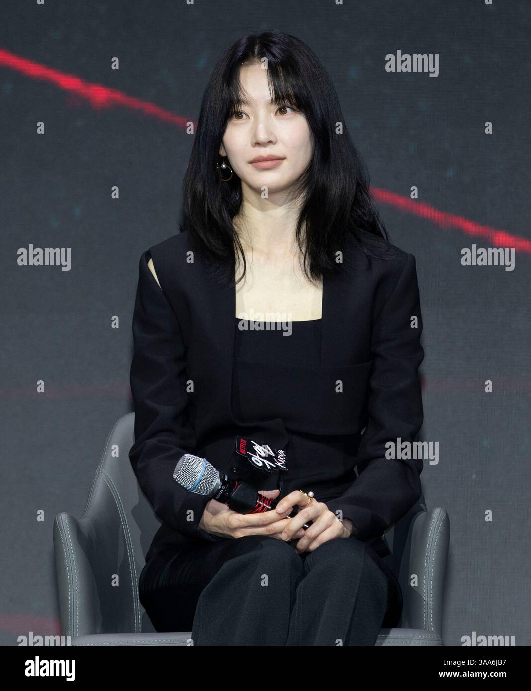 31 March 2025 – Seoul, South Korea: South Korean actress Gong Seung-yeon, attends a photocall ...