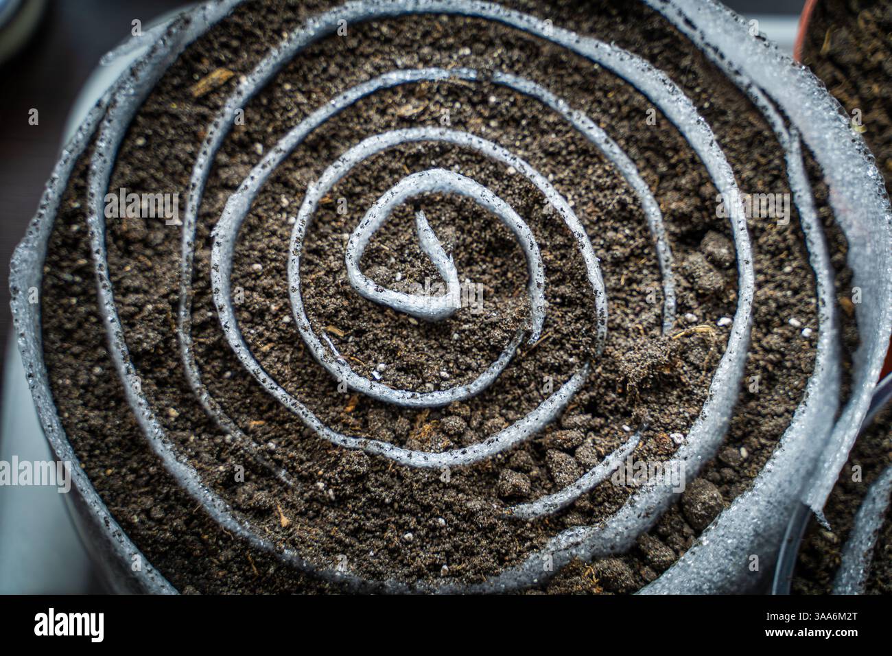 A blank for planting seedlings in spring made of foamed polypropylene ...