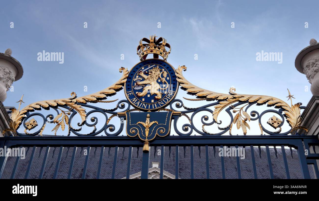 Noordeinde Palace, the official workplace of King Willem-Alexander and ...