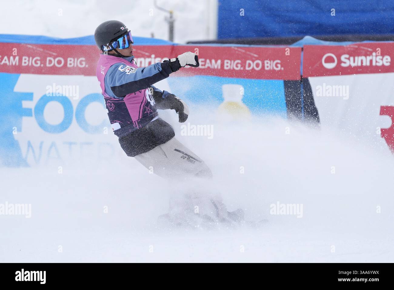 Japan's Ruka Hirano reacts after competing in the men's halfpipe final ...