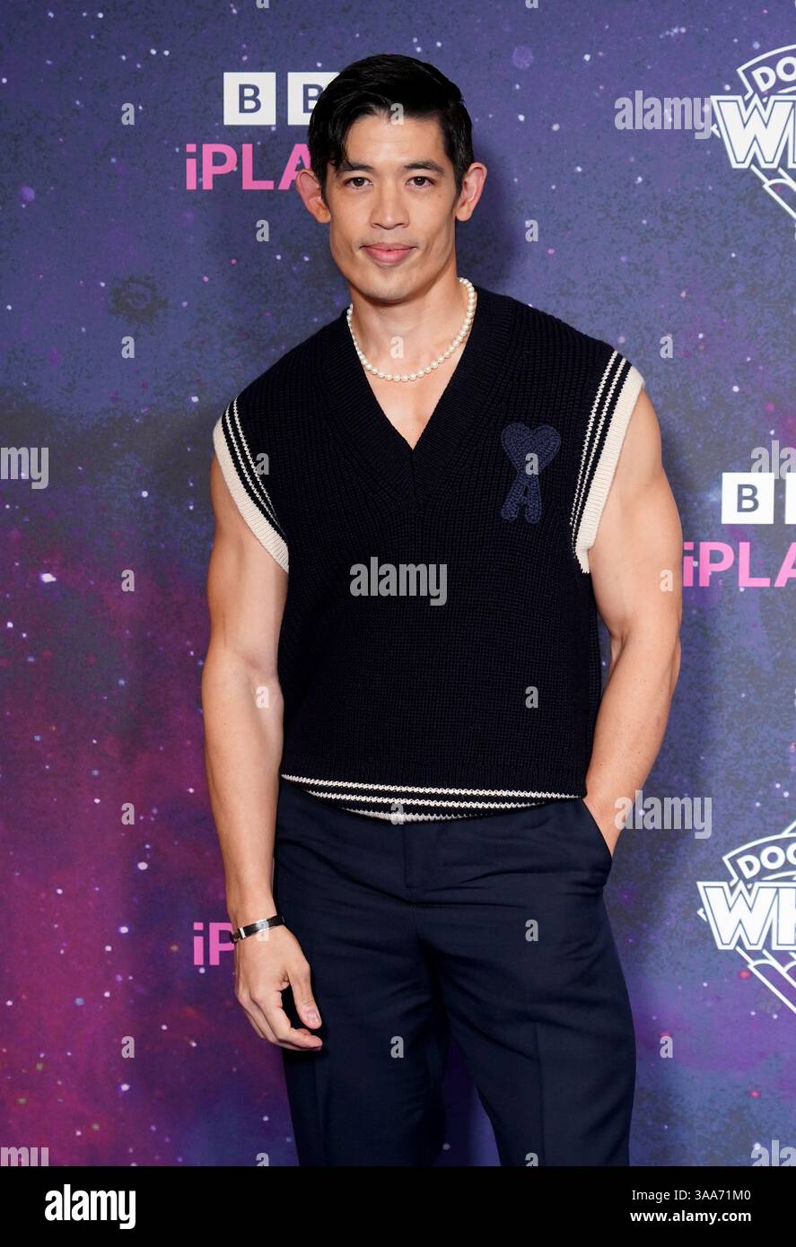 Christopher Chung attending the premiere of Doctor Who season two, at ...