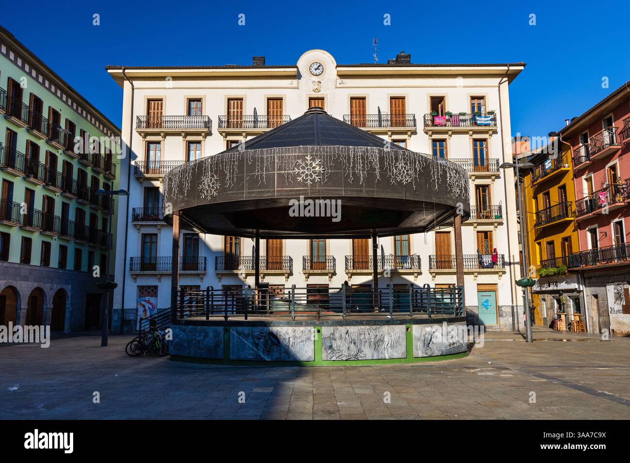 Berria Plaza, a lively square filled with bars and terraces. Tolosa old ...
