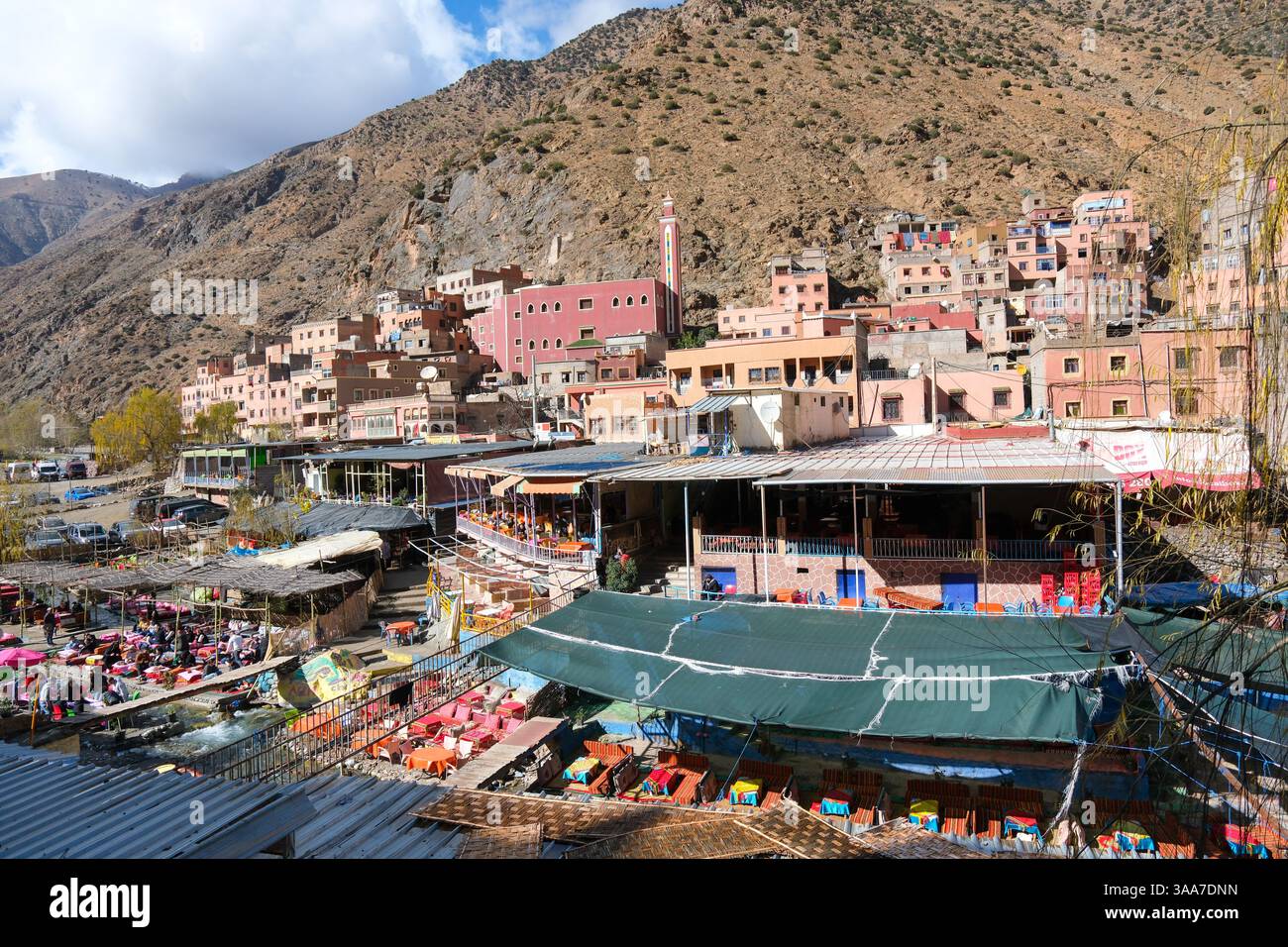 30 DEC 2024 - Ourika Valley, Morocco - The Ourika Valley and the ...