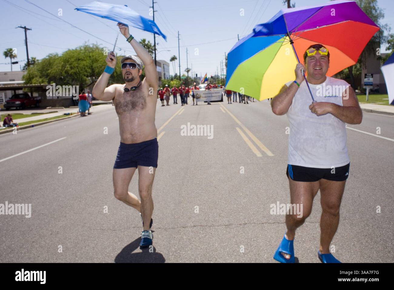 Apr 14, 2007 - Phoenix, AZ, USA - Marchers in the annual Gay Pride ...