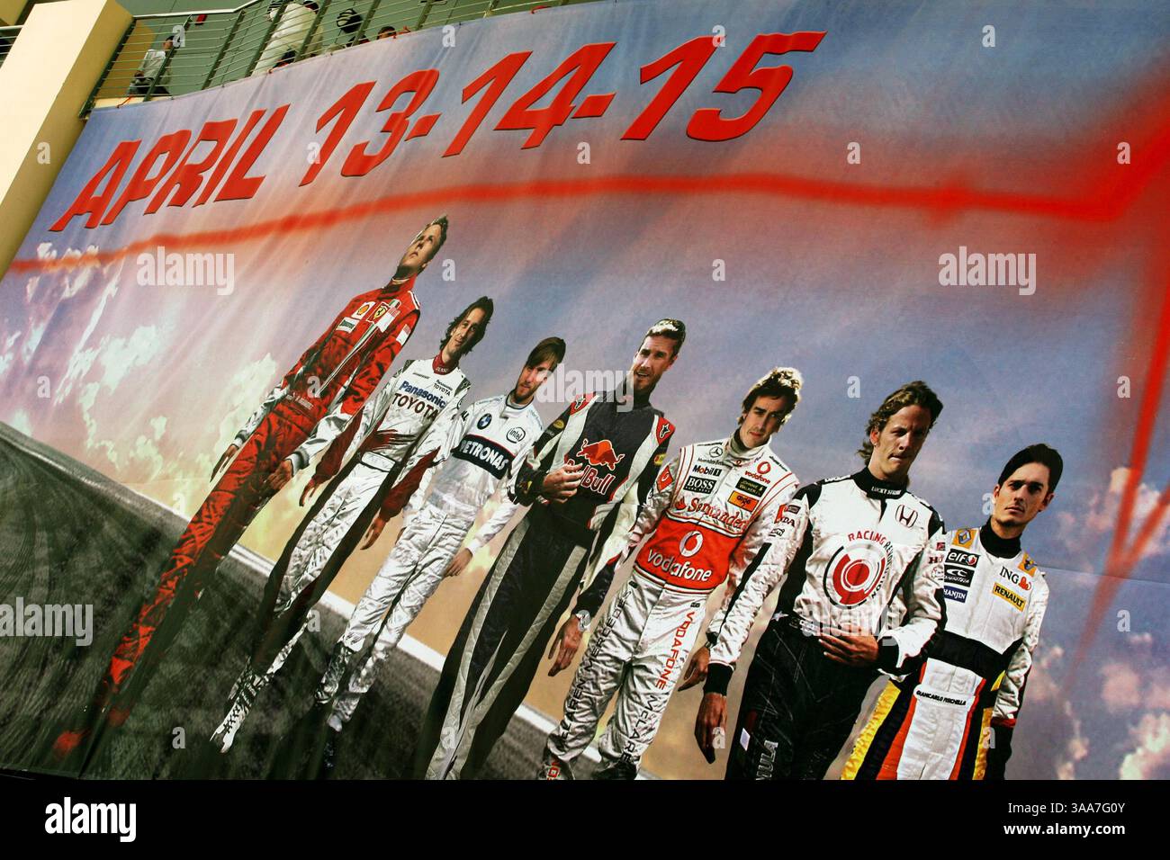 Bahrain formula one race poster hi-res stock photography and images - Alamy