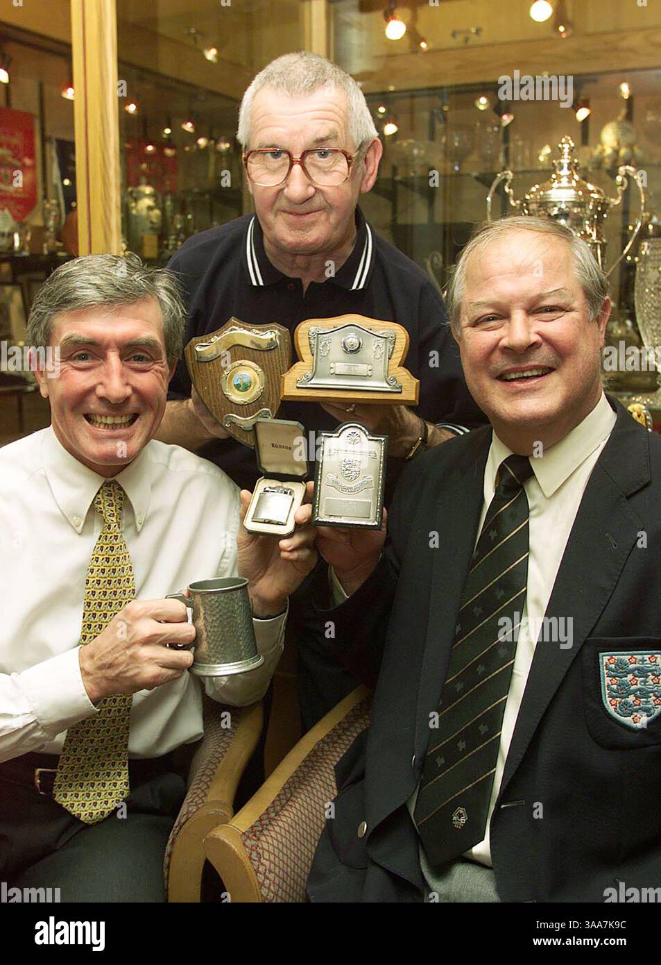 Wolverhampton Wanderers football club historian Graham Hughes accepting ...