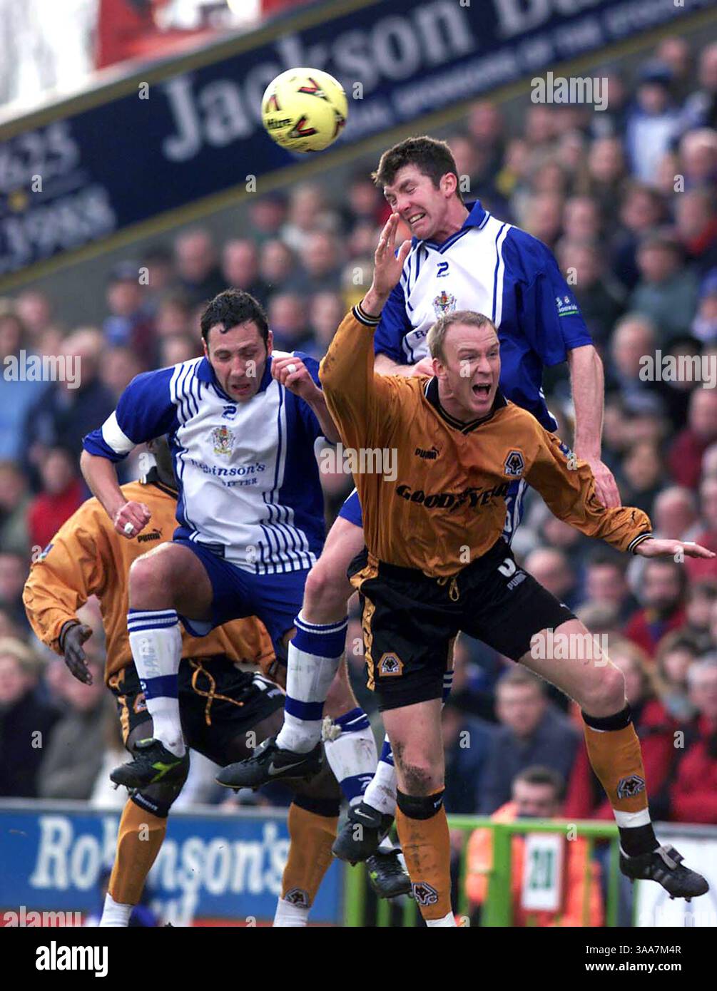 Wolverhampton Wanderers footballer Neil Emblen. Stockport County v ...