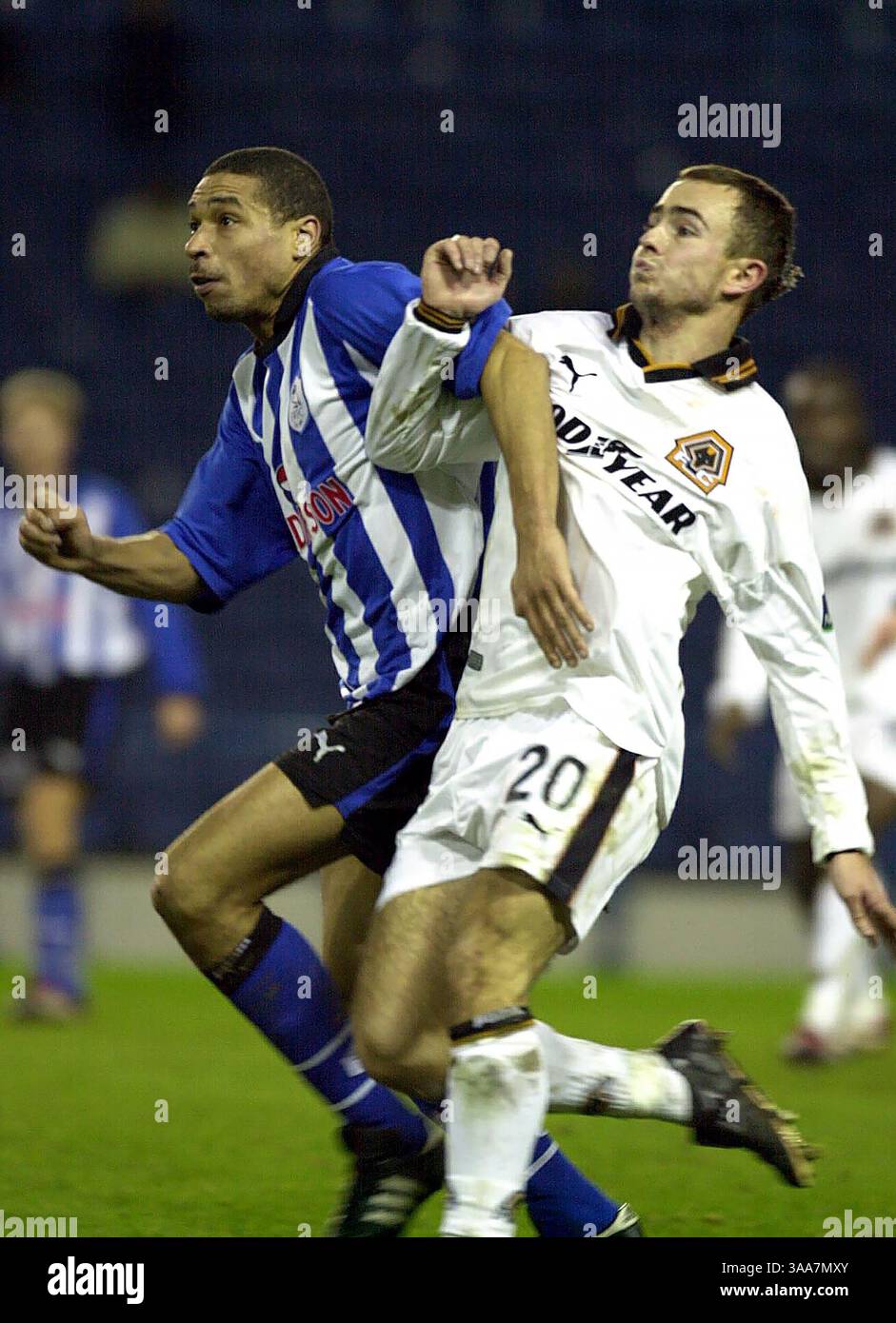 Wolverhampton Wanderers footballer Michael Branch and Des Walker of ...