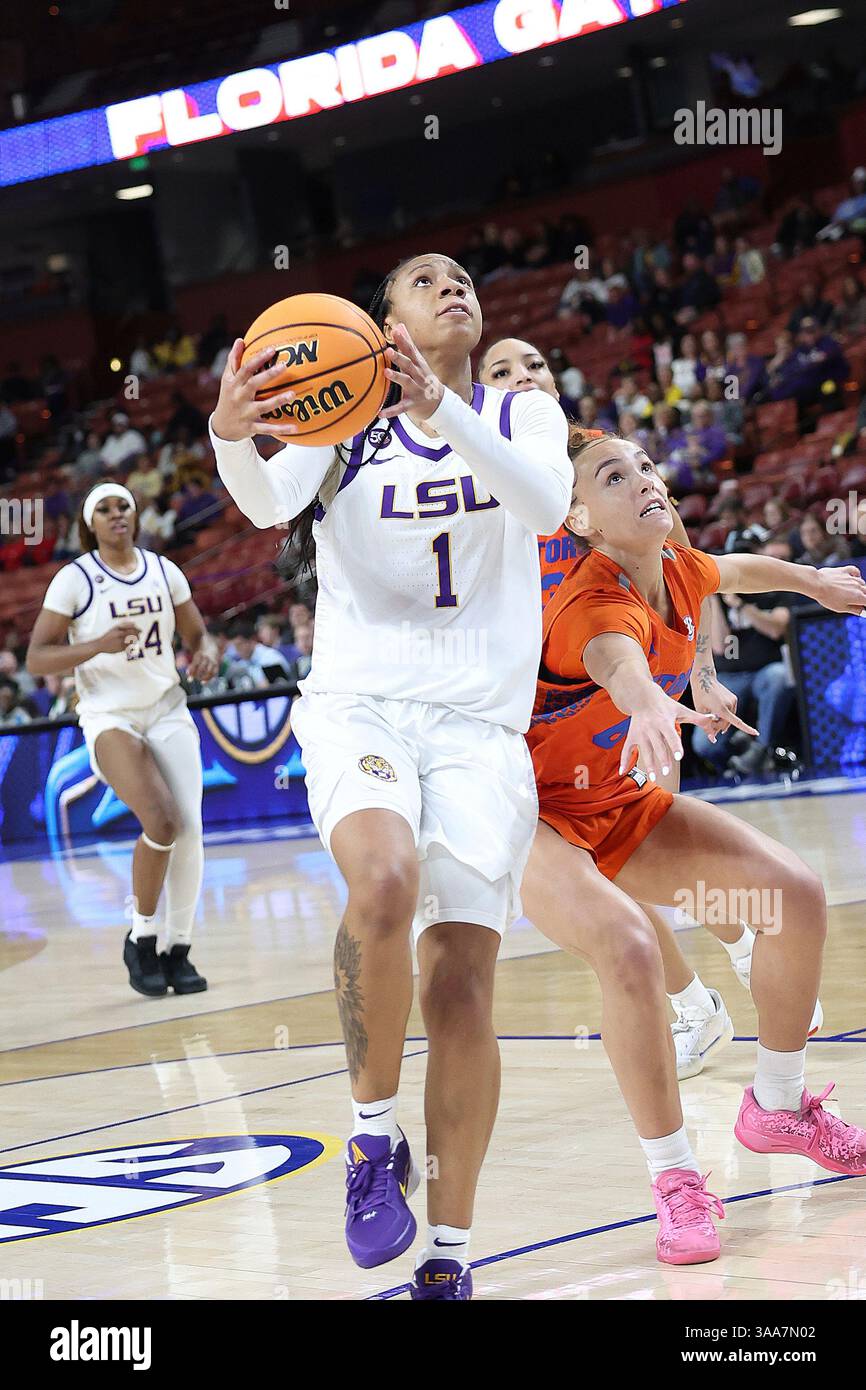 GREENVILLE, SC - MARCH 07: LSU Tigers guard Mjracle Sheppard (1) during ...
