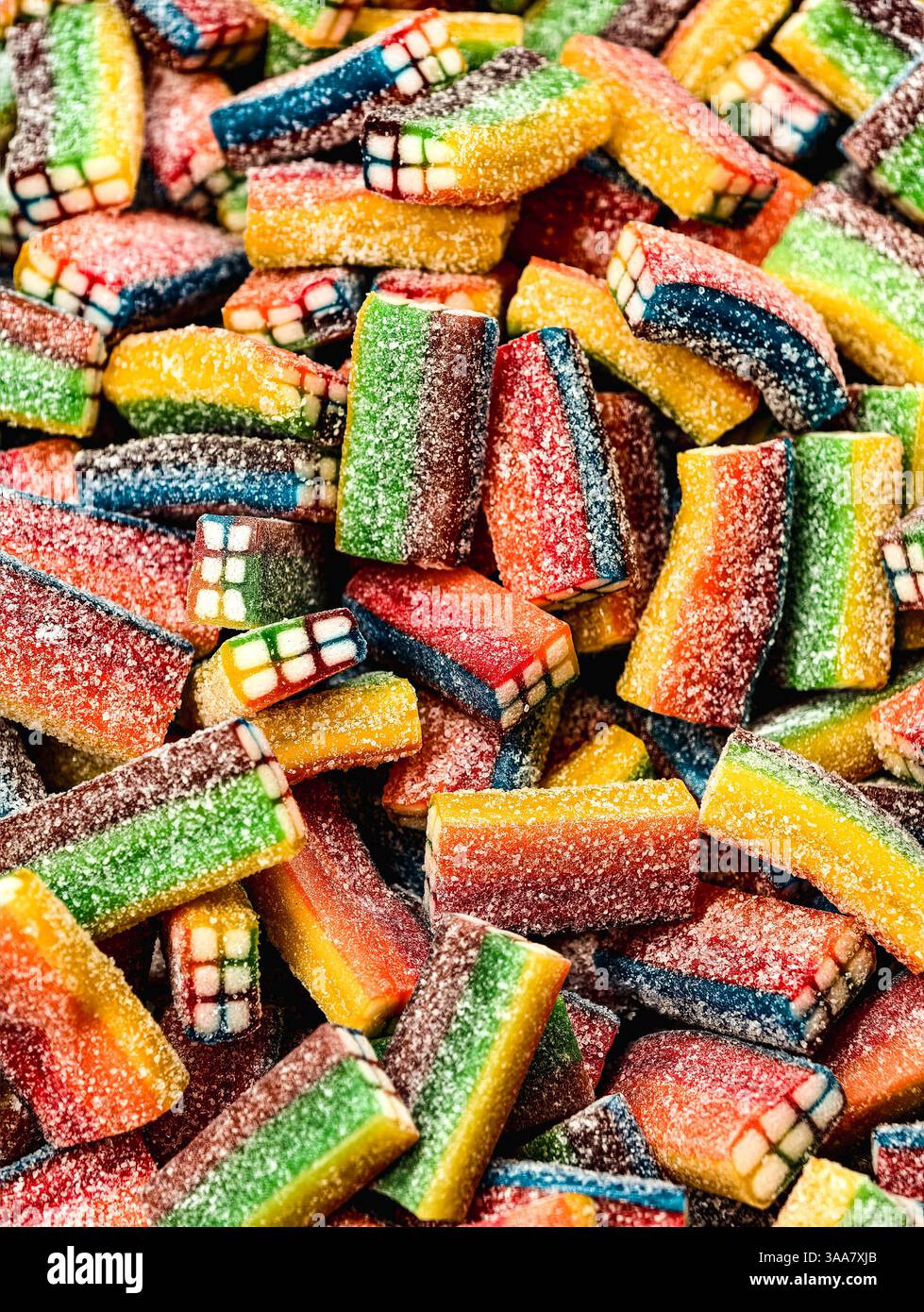 Close up sweet sour striped candy hi-res stock photography and images ...