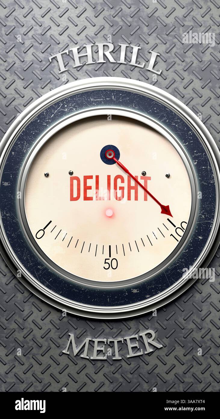 Delight and thrill that is hitting a full scale hi-res stock ...