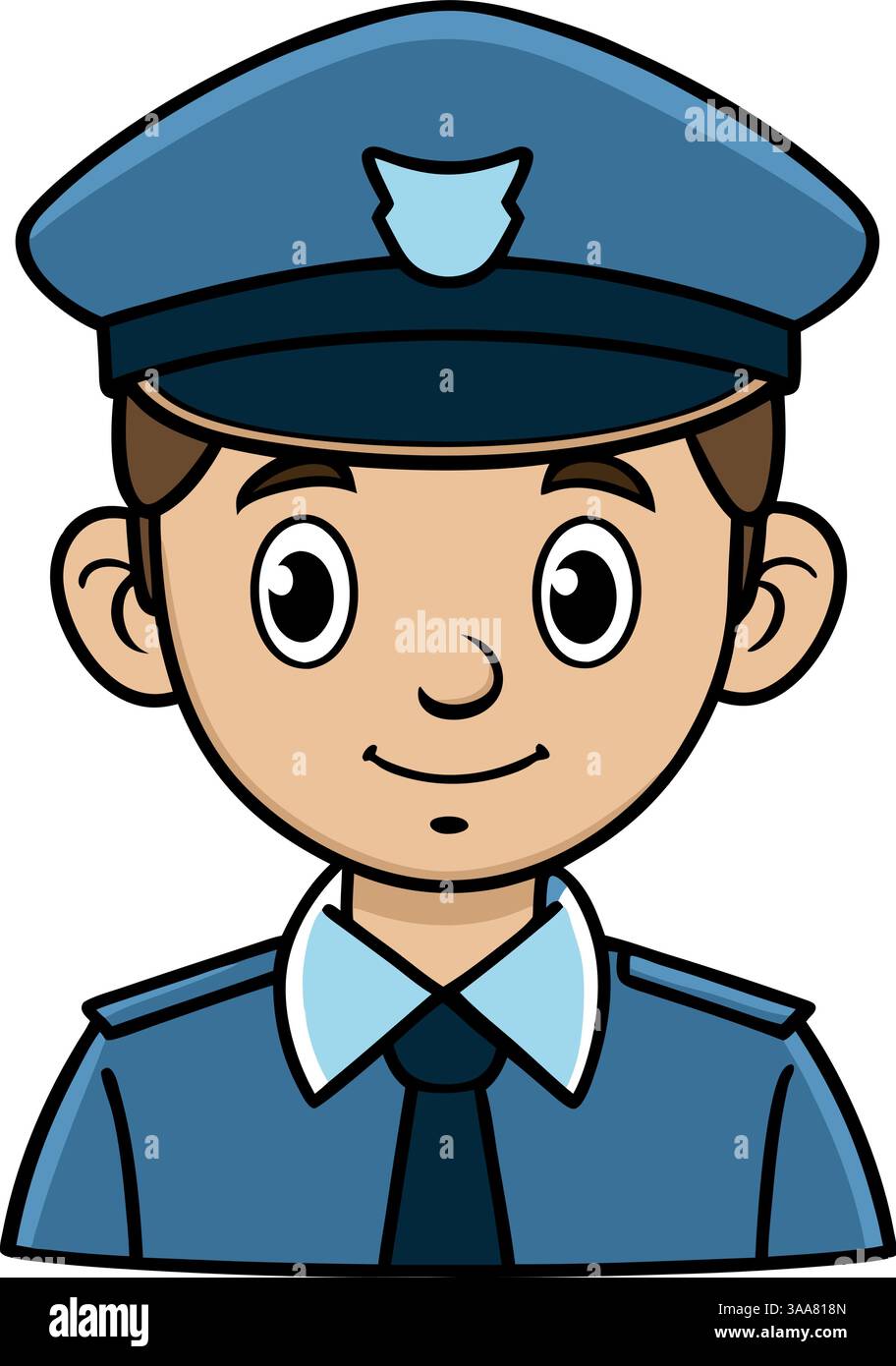 Officer vector cartoon hi-res stock photography and images - Alamy