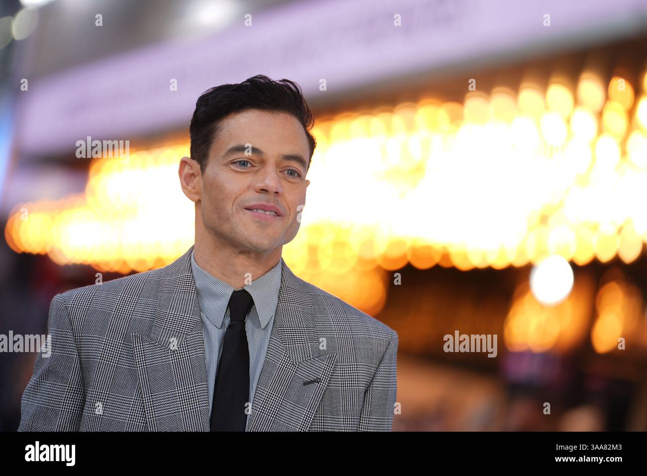 Rami Malek attends the European premiere of The Amateur, at the Odeon Luxe, Leicester Square ...