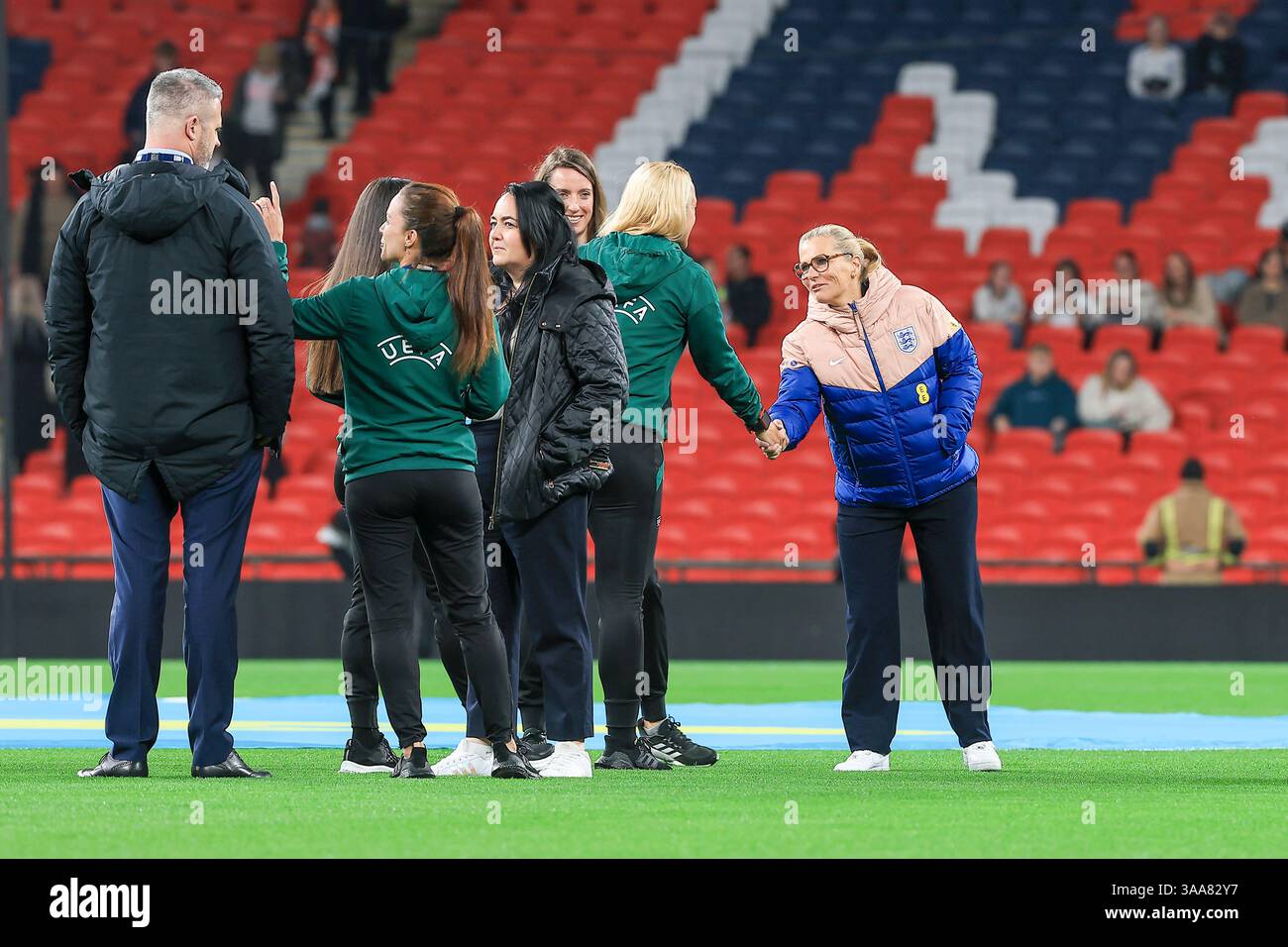 England Manager Sarina Wiegman during the FIFA Women’s International ...