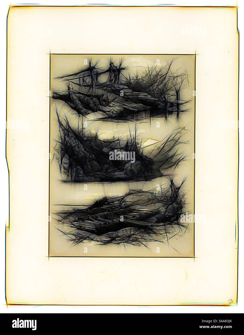 Dynamic visual of interconnected forms hi-res stock photography and ...