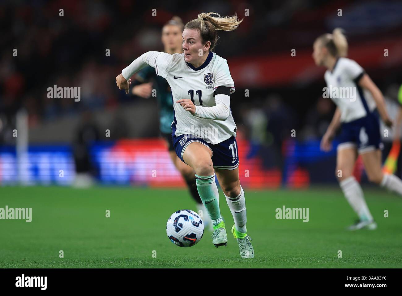 England Forward Lauren Hemp (11) during the FIFA Women’s International ...