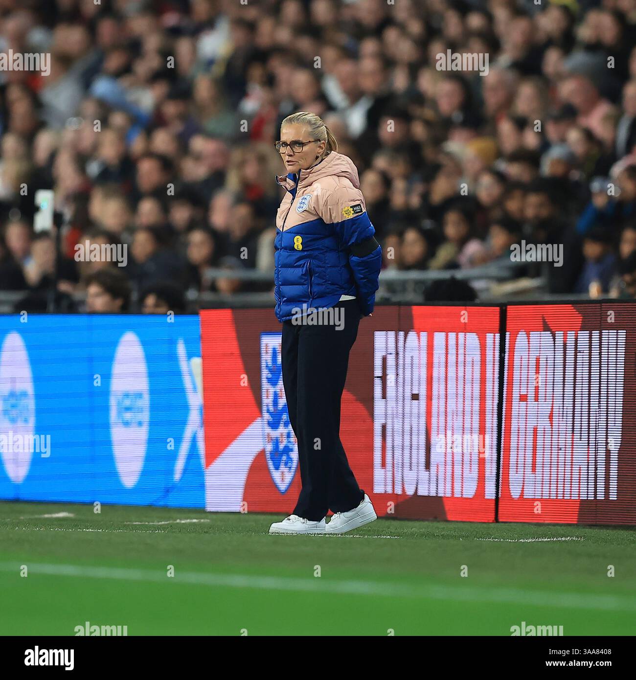 England Manager Sarina Wiegman during the FIFA Women’s International ...