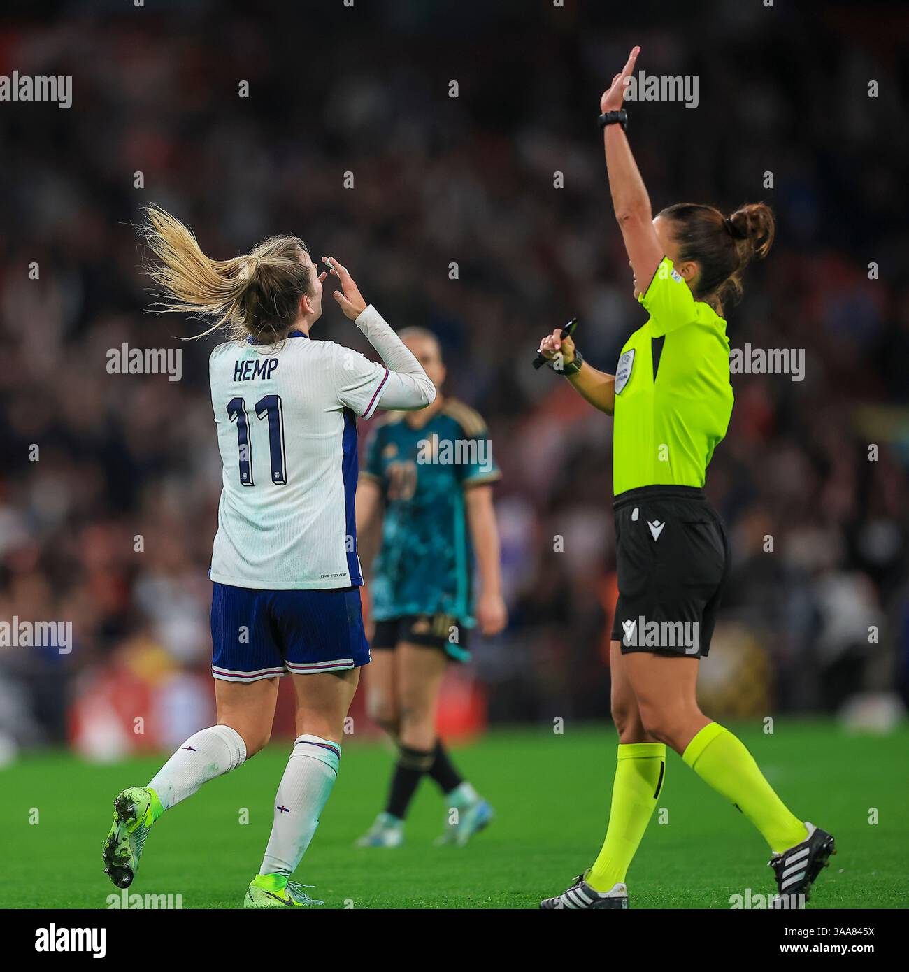 England Forward Lauren Hemp (11) during the FIFA Women’s International ...