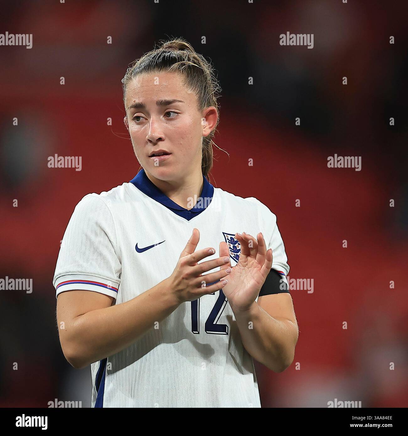 England Defender Maya Le Tissier (12) during the FIFA Women’s ...