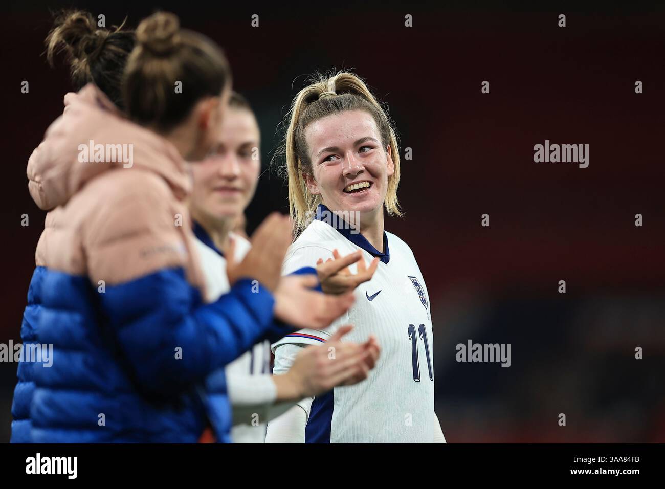 England Forward Lauren Hemp (11) during the FIFA Women’s International ...