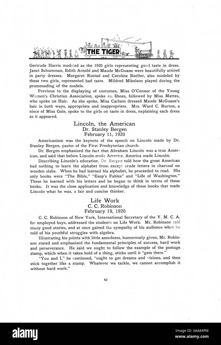 This high school annual from 1920 documents the students, teachers ...