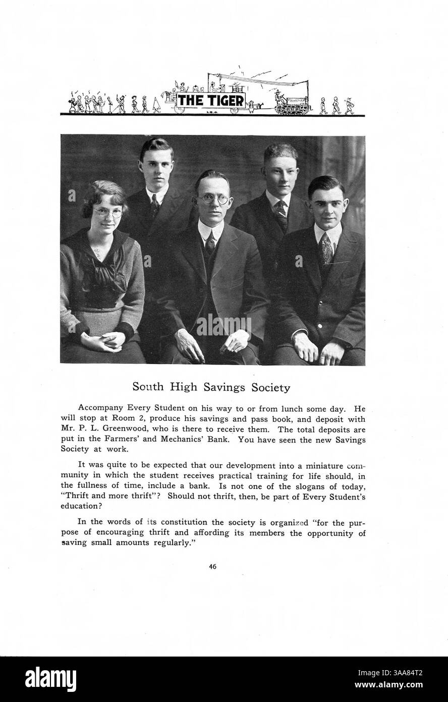 The 1920 South High Yearbook captures the student life, academic ...