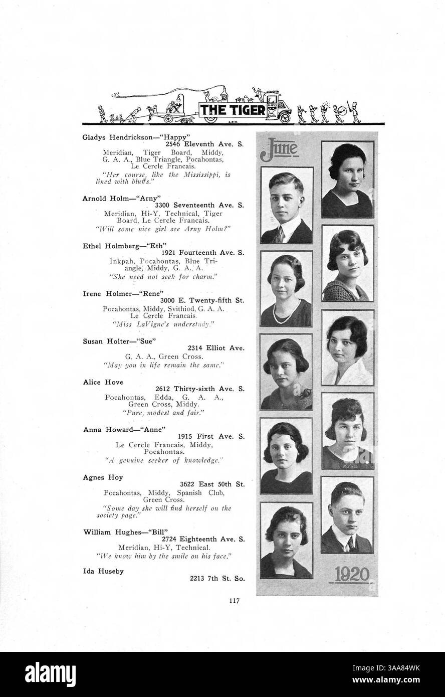 The 1920 South High Yearbook captures the essence of student life ...