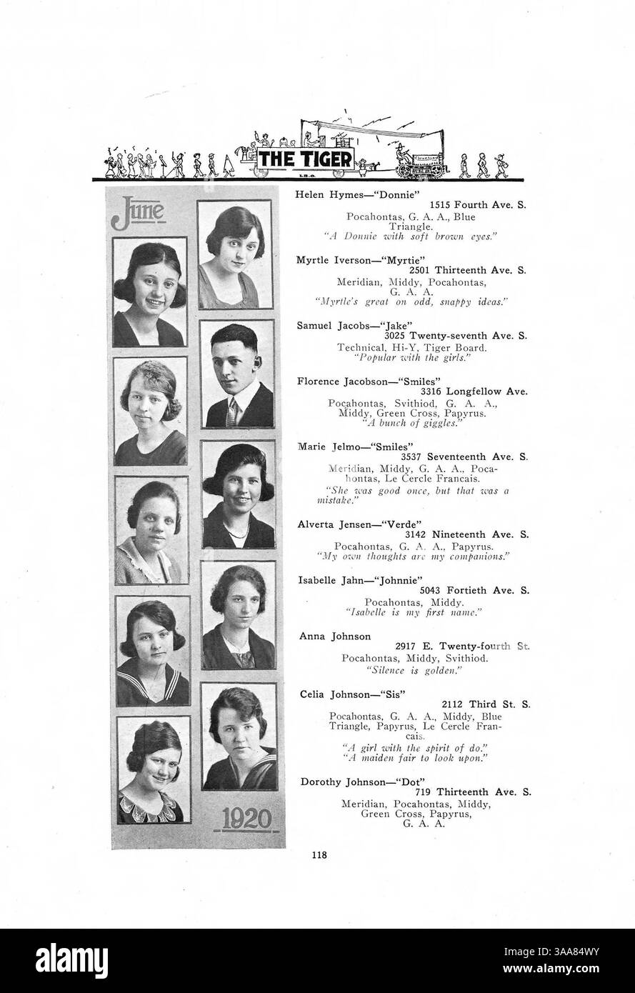 The South High Yearbook from 1920 documents student and faculty ...
