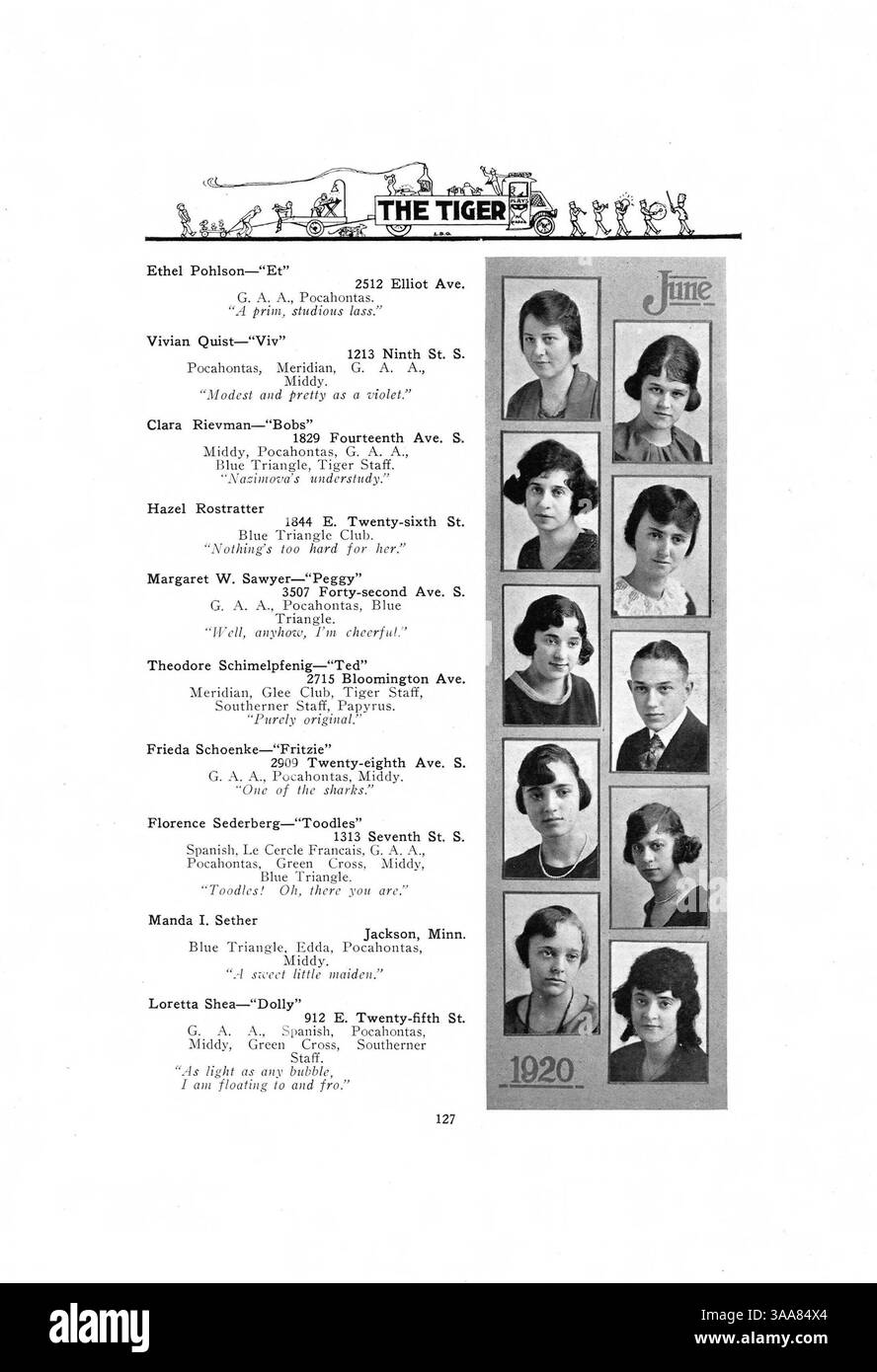 The South High Yearbook from 1920 offers a look into student life ...