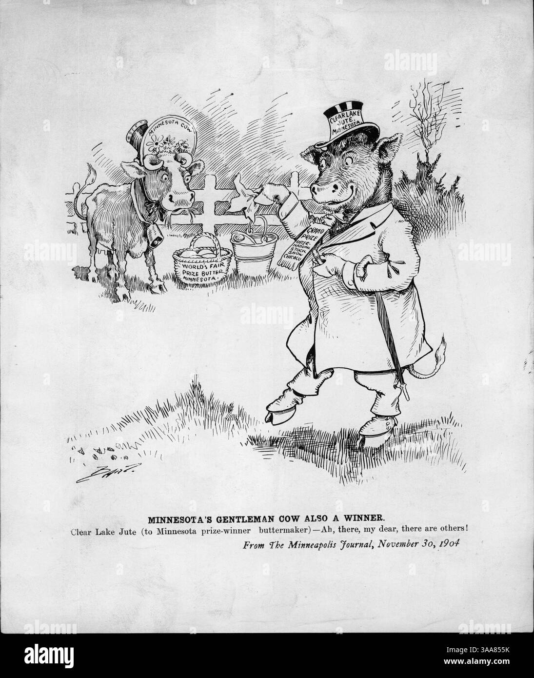 Clear Lake Jute, a Minnesota cow, won the grand prize at the ...