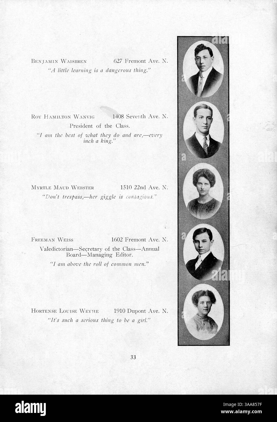 Polaris, the 1910 North High Yearbook, details the 1909-1910 school ...