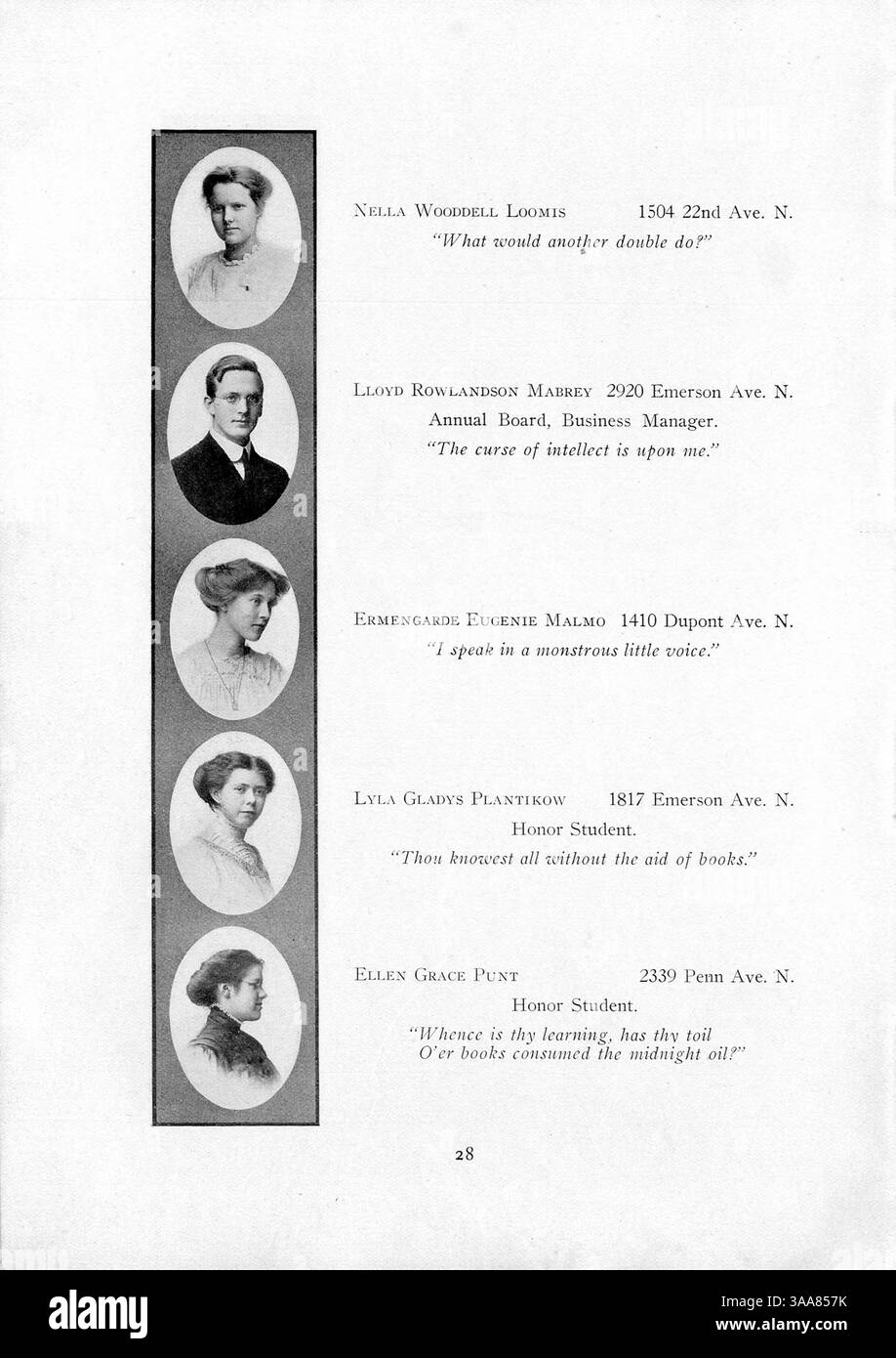 This 1910 edition of the North High Yearbook, Polaris, features the ...