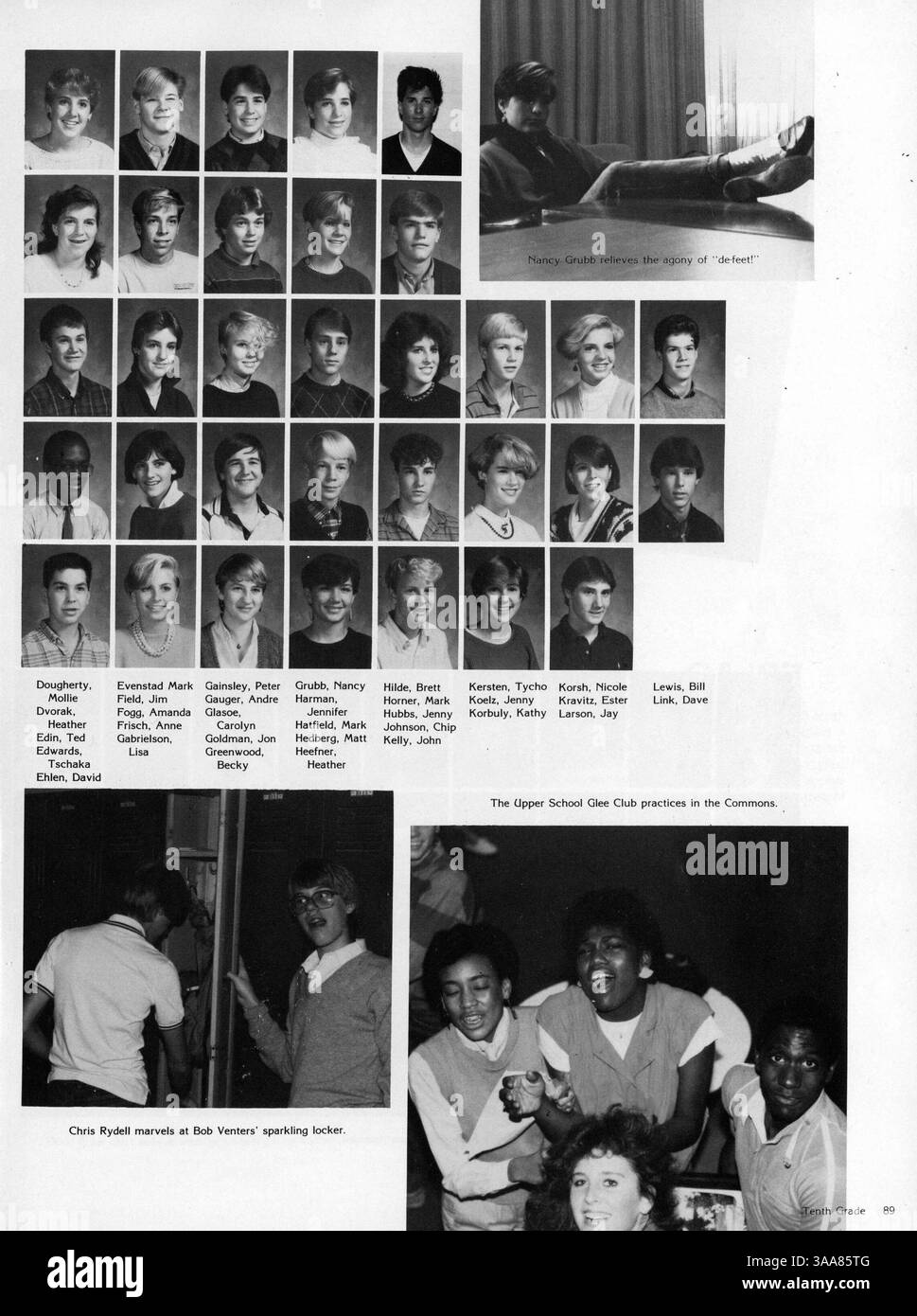 The 1985 edition of the Breck Mustang yearbook showcases students ...