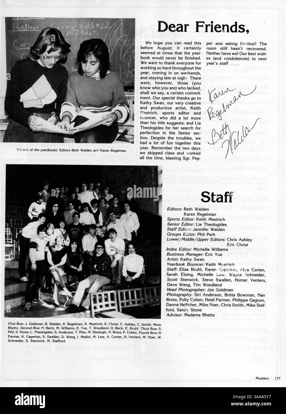 This Breck Mustang yearbook from 1985 captures highlights from the 1984 ...