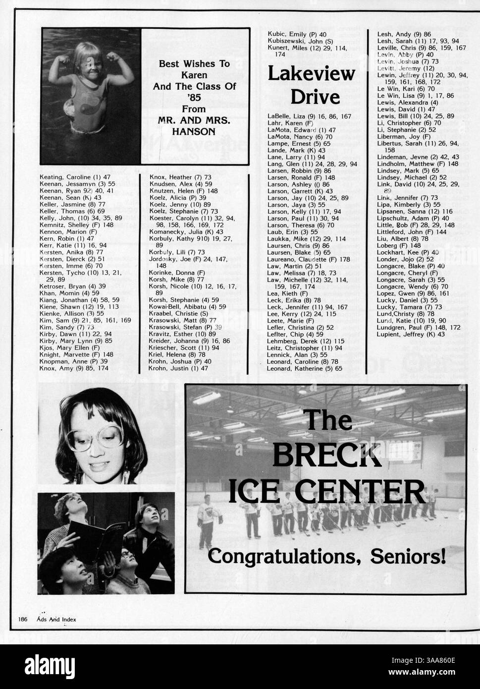 Yearbook features key moments from the 1984 1985 school year hi-res ...