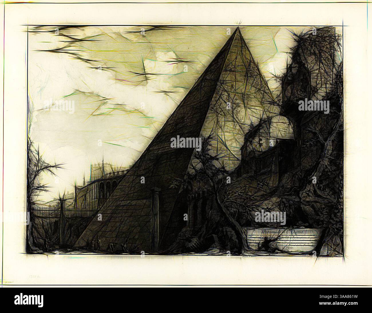 Towering pyramid looms hi-res stock photography and images - Alamy