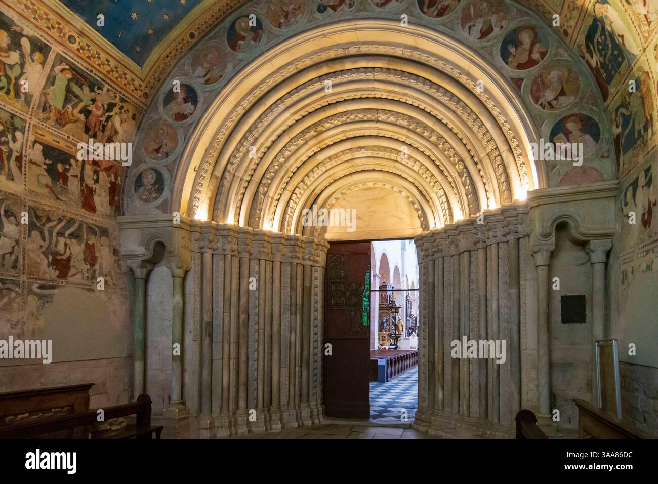 Gurk Cathedral, interior, outer vestibule Gurk Mittelkärnten Kärnten ...