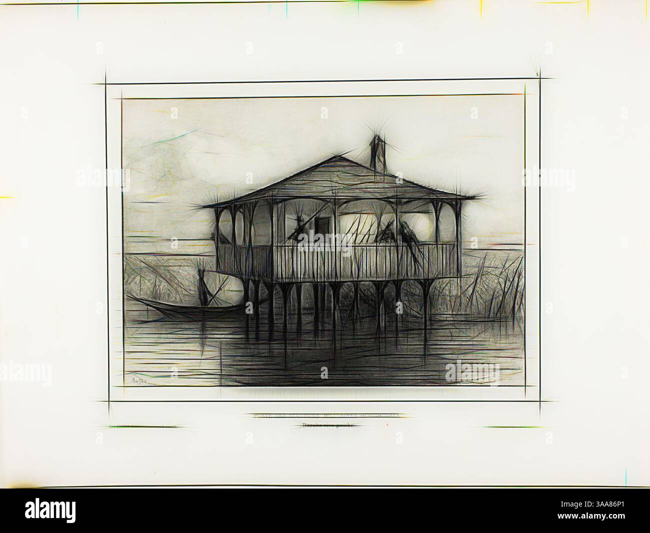 Stilted wooden house overlooking hi-res stock photography and images ...