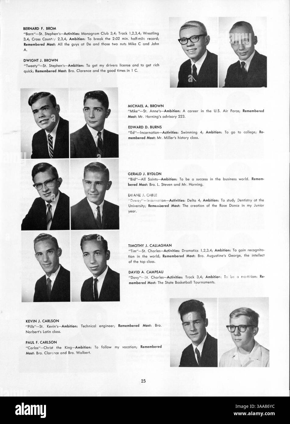 This 1964 yearbook from De La Salle High School documents the students ...