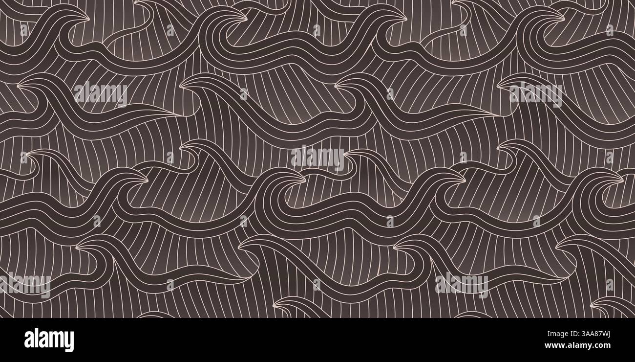 Japan wave pattern hi-res stock photography and images - Alamy