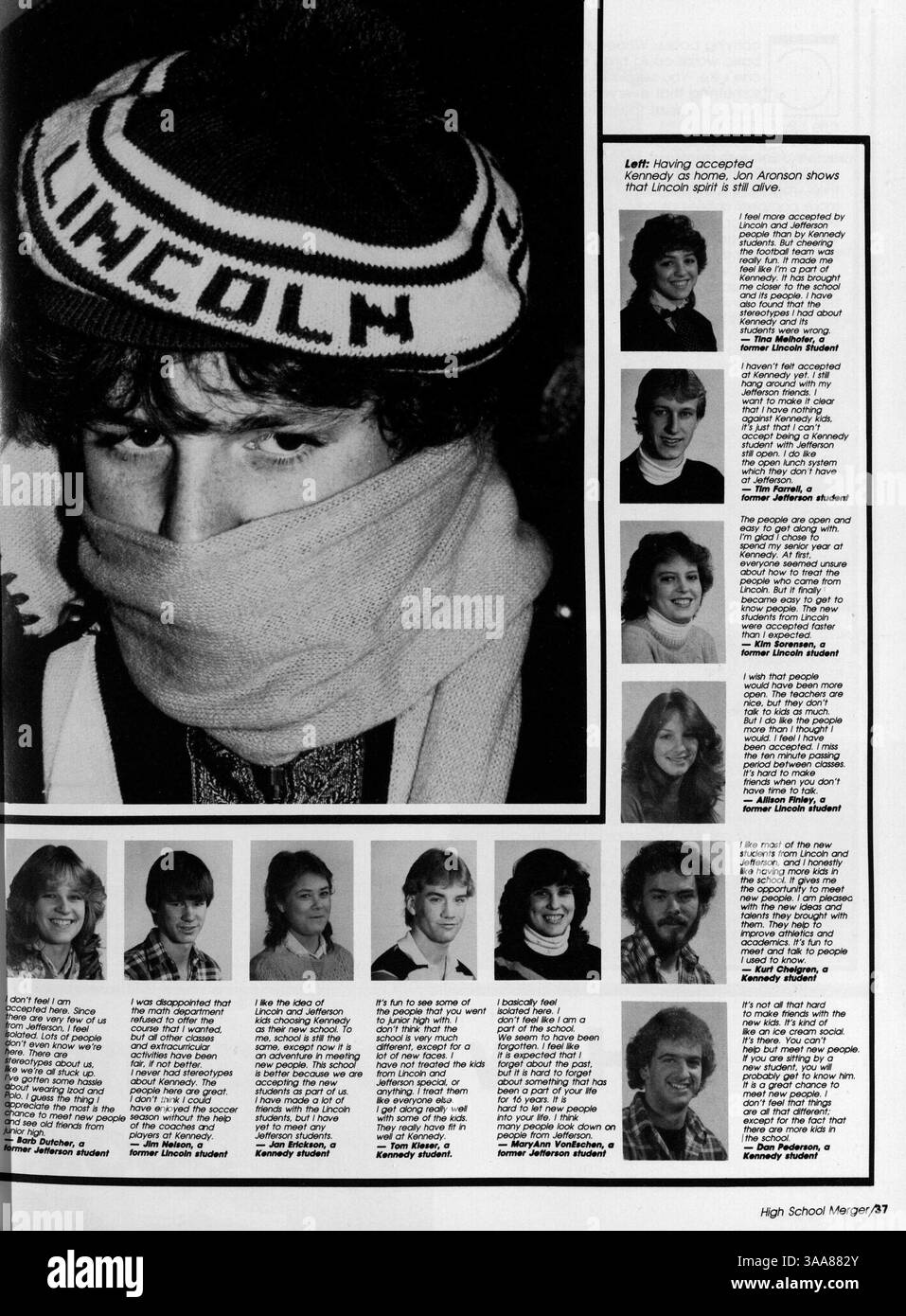 Kennedy High's 1983 'Profiles' Yearbook documents the key school events ...