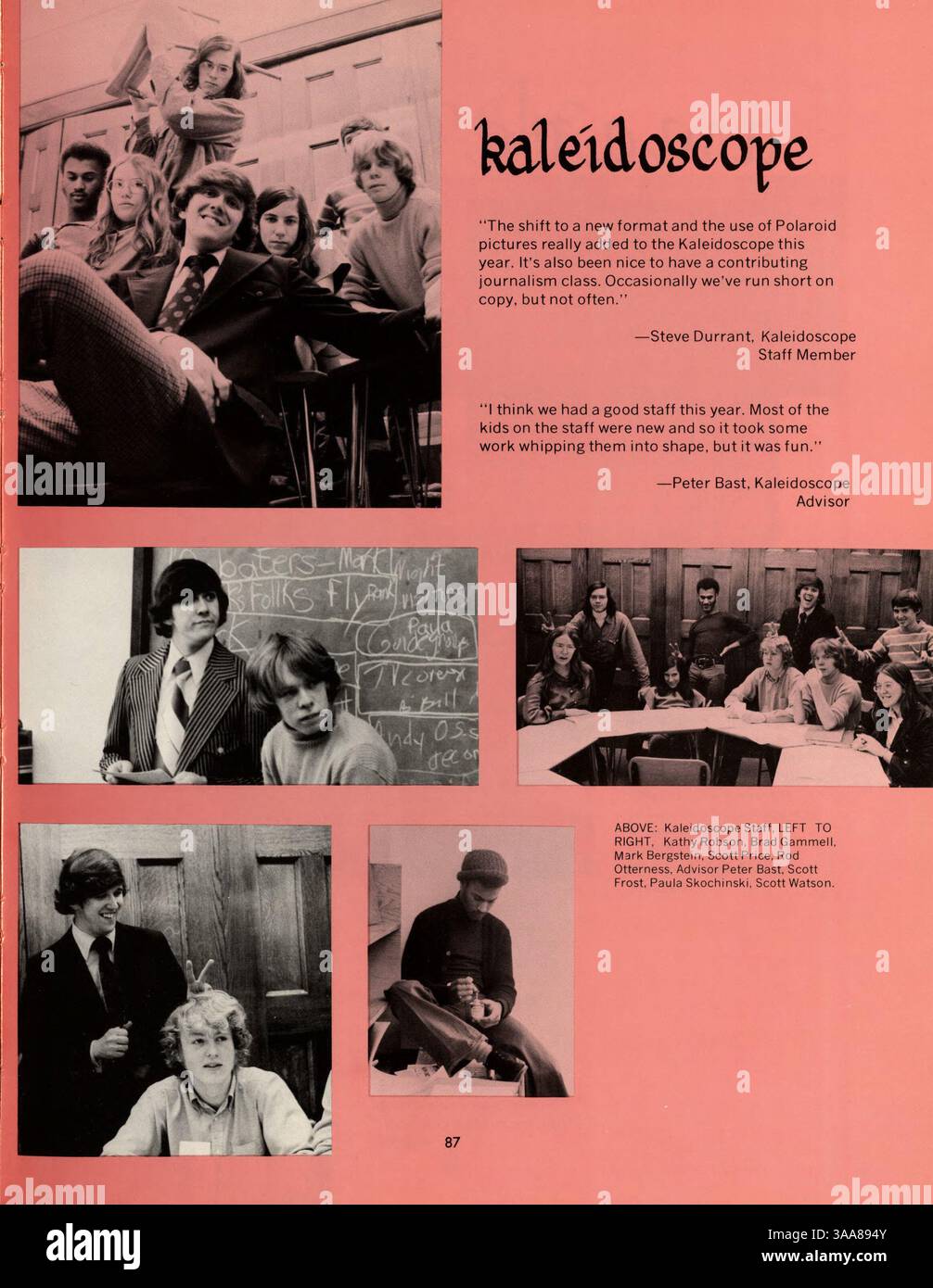 This 1973 yearbook from marshall university documents key school hi-res stock photography and ...