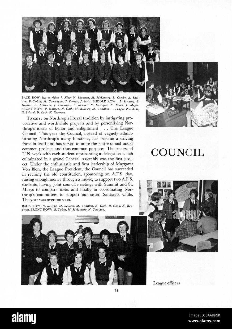 Tatler 63, the 1963 Northrop Collegiate Yearbook, documents the 1962 ...