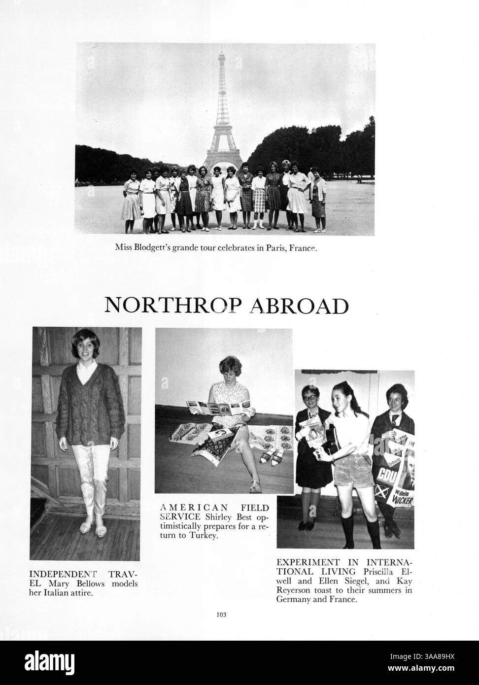 Tatler 63, Northrop Collegiate’s yearbook for 1963, features students ...