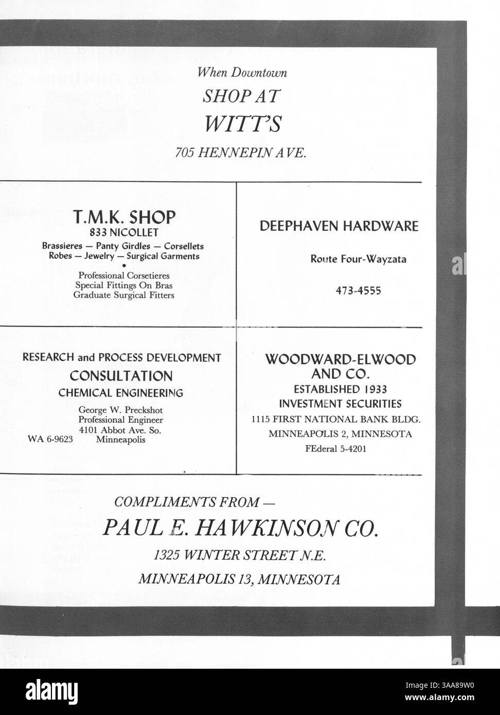 The 1963 Northrop Collegiate yearbook, Tatler 63, records the key ...