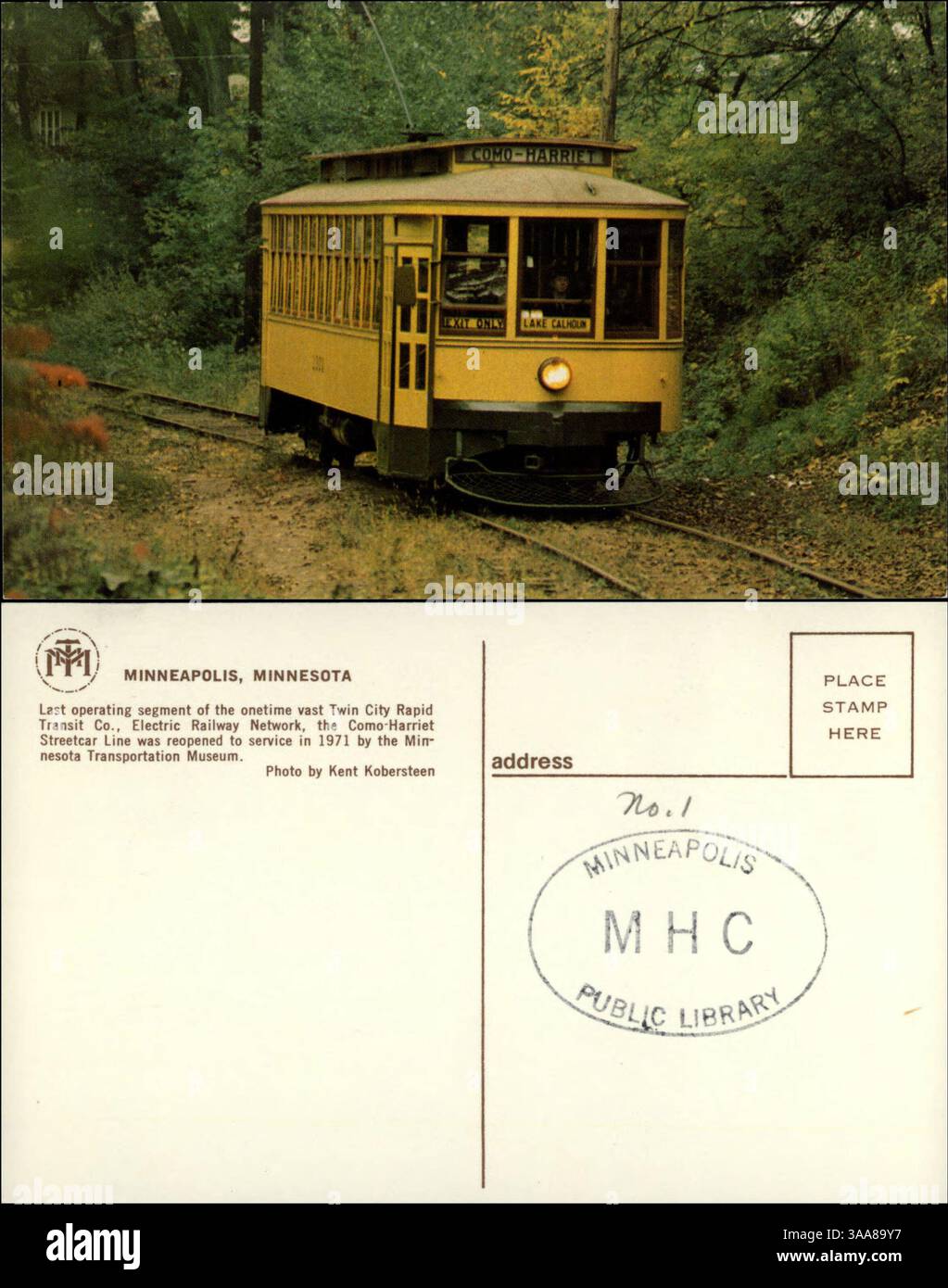 The Como-Harriet Streetcar Line in Minneapolis, Minnesota, was the last ...