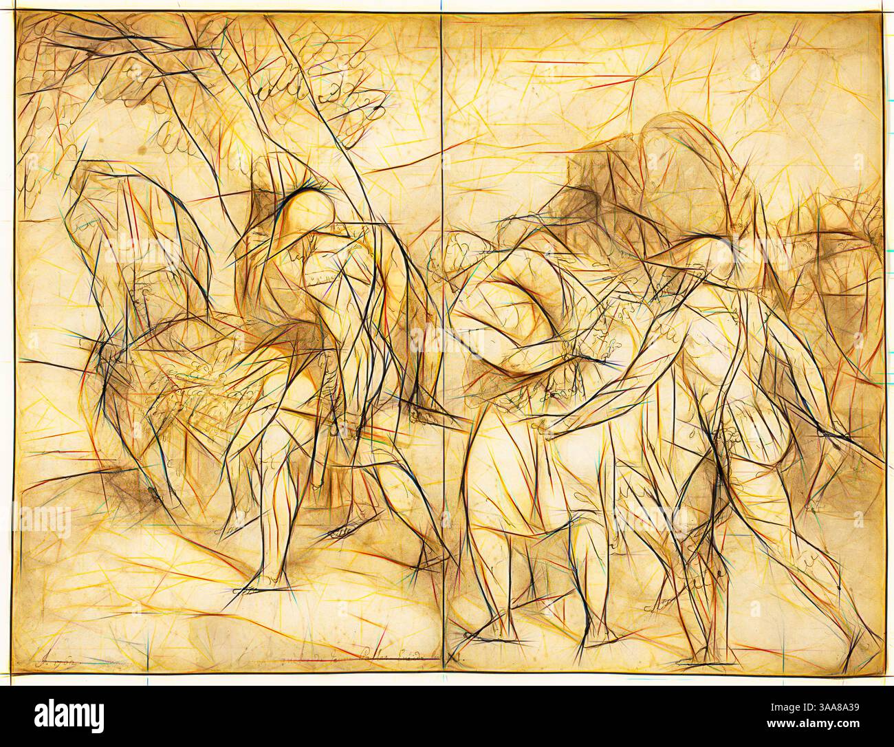 Abstract representation of figures intertwined hi-res stock photography ...